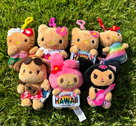 [Hawaii Edition] Sanrio Character Tanning Doll Keyring