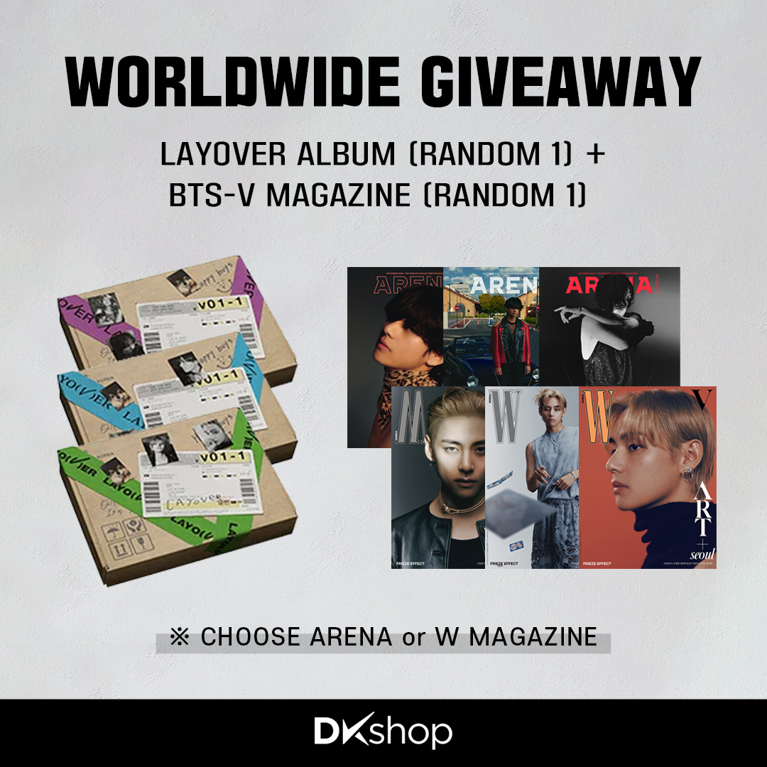 WINNERS ANNOUNCEMENT - BTS V LAYOVER ALBUM + V MAGAZINE WORLDWIDE GIVE