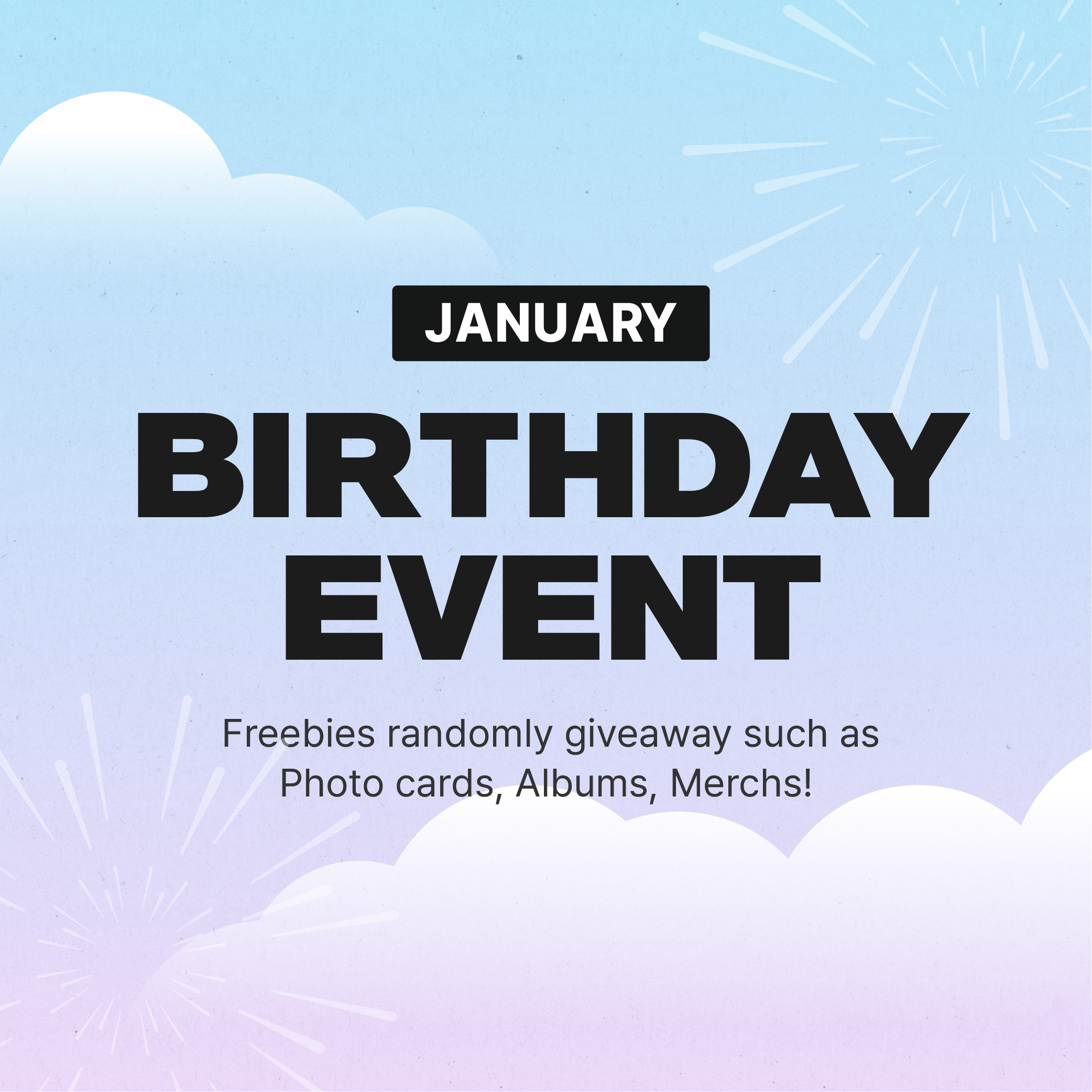 HBD EVENT - JANUARY